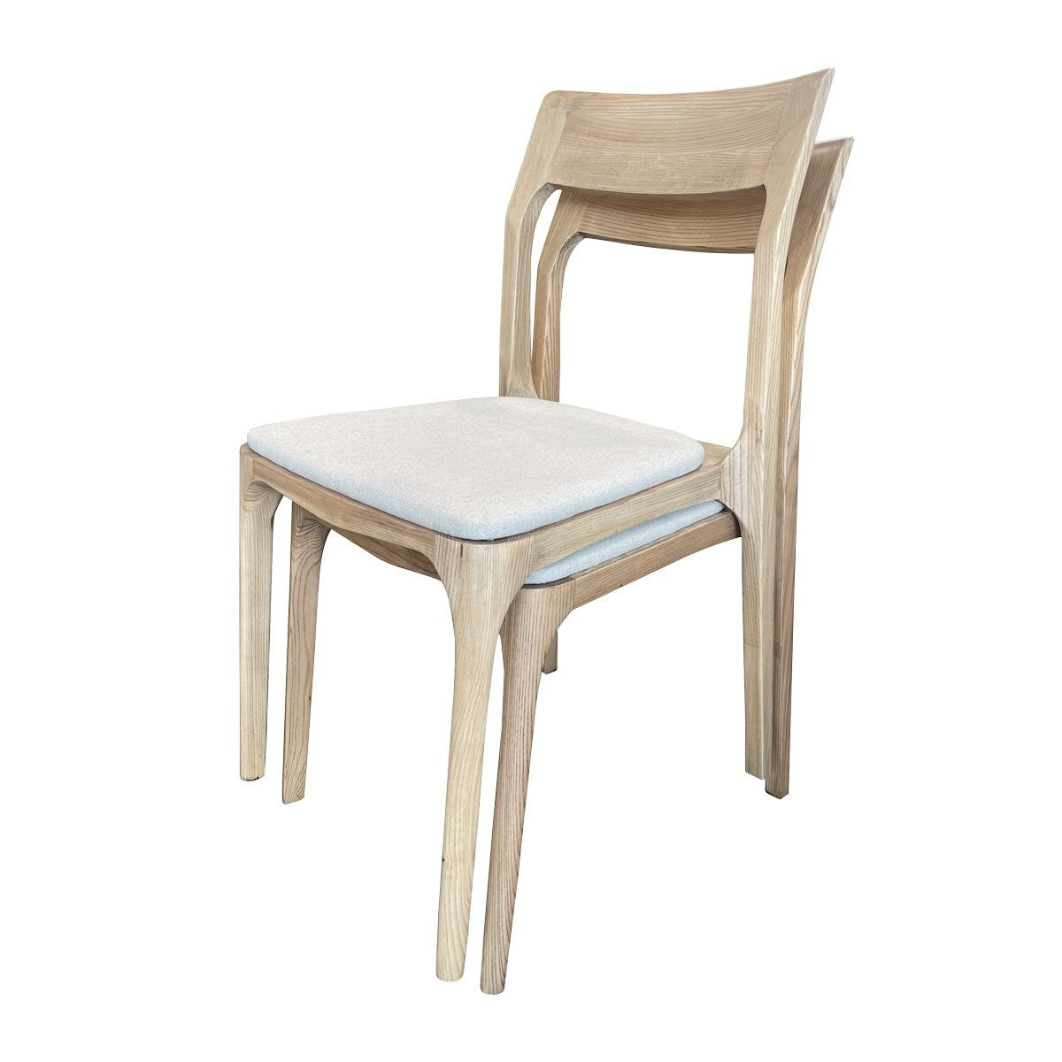 Cooper Stackable Dining Chair - Oak & Linen