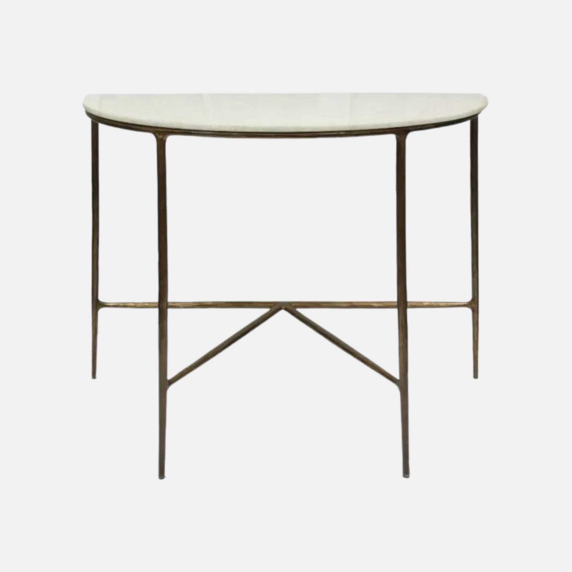 Half Round Marble Console