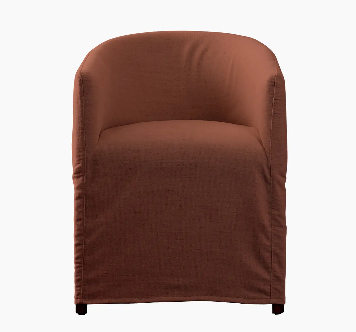 Blythe Slip Cover Dining Chair - Rust